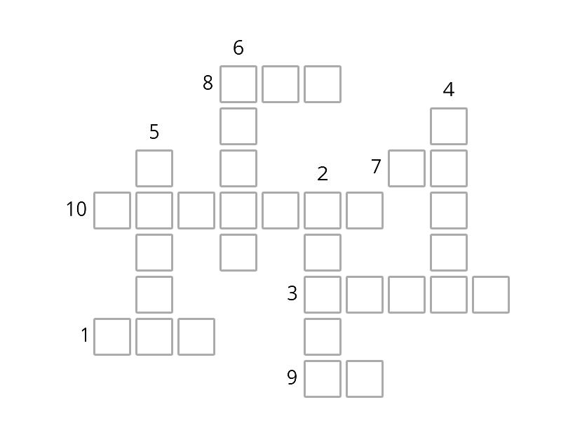 (A1) Presente de Indicativo - Crucigrama (verbos irregulares) - Crossword