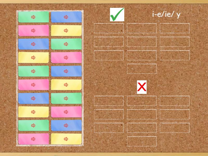 5B U2 Phonics i_e/ie/y -sorting - Group sort