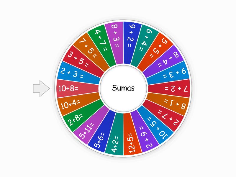 Ruleta de Sumas - Spin the wheel