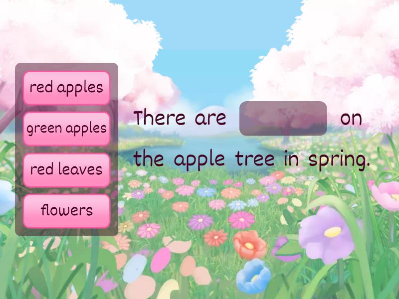 The apple tree Peppa pig Oct 1st - Complete the sentence