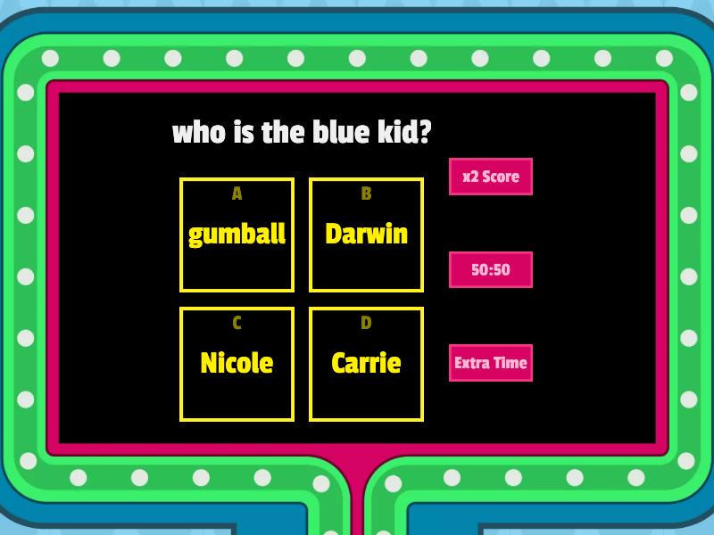 The Amazing World Of Gumball Questions - Gameshow quiz