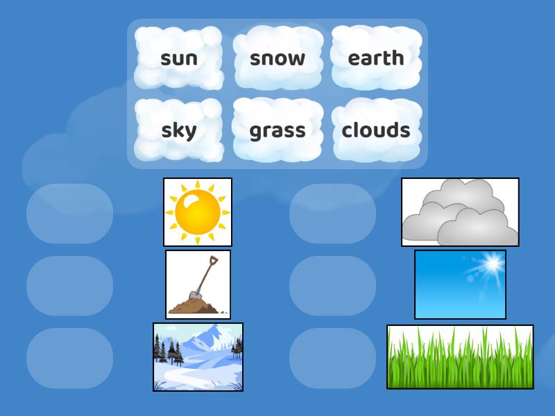 Grass is green Song Vocabulary - Match up