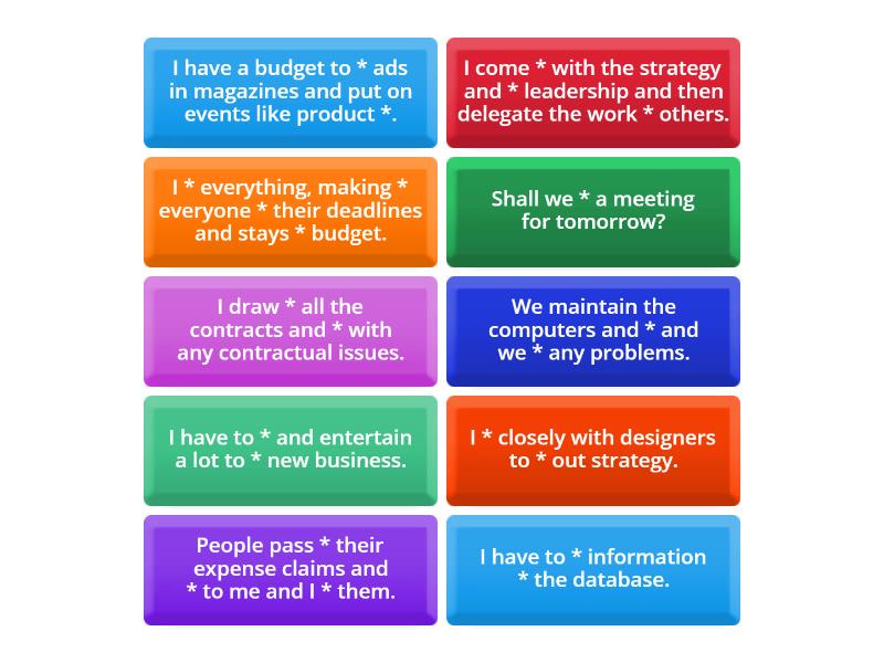 outcomes advanced 9 roles and tasks ex 1 - Flip tiles