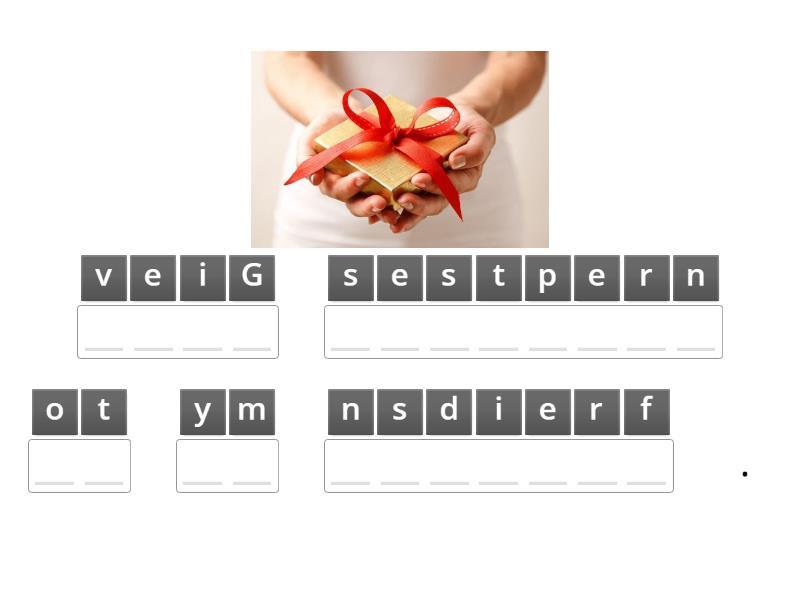 Easter vocabulary - Anagram