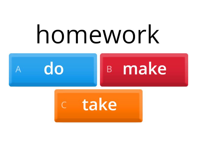 make/do/take - Quiz