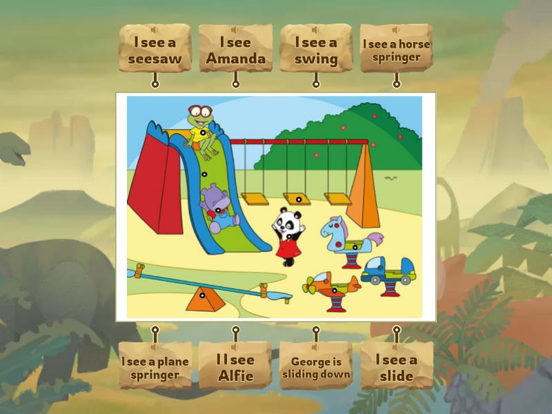 In the park - Labelled diagram