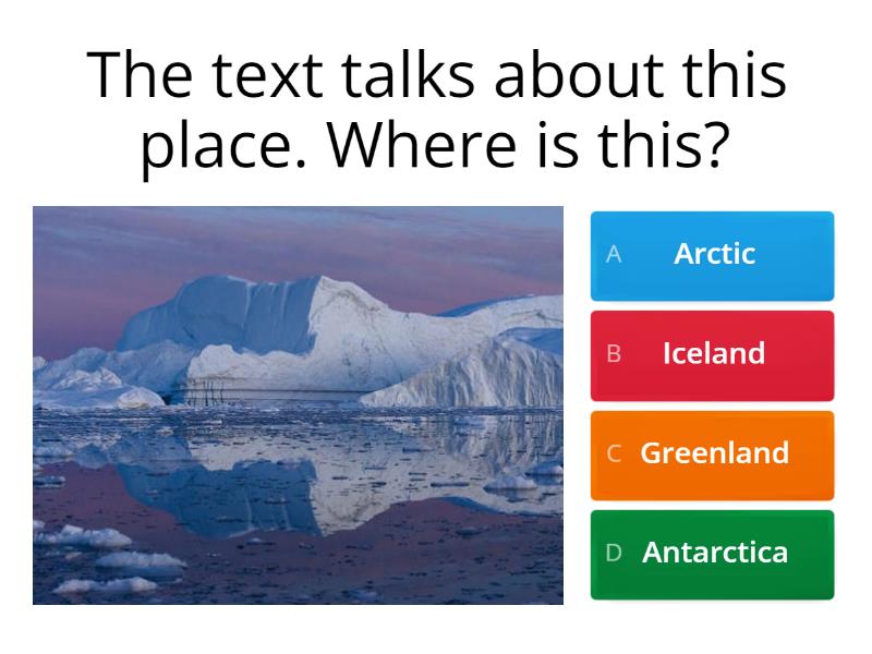 Arctic Text - Quiz
