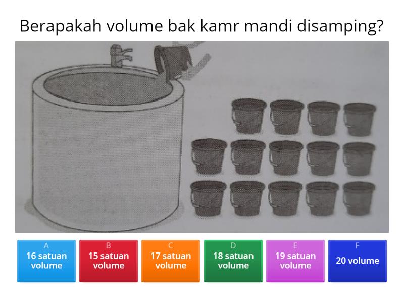 Mengukur Volume dengan Satuan tidak baku - Quiz