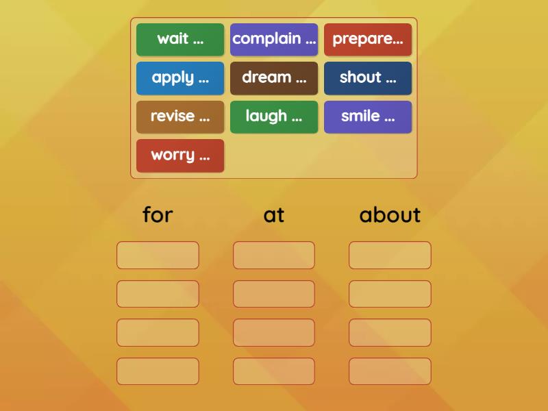 Verbs followed by a preposition_gg4 - Group sort