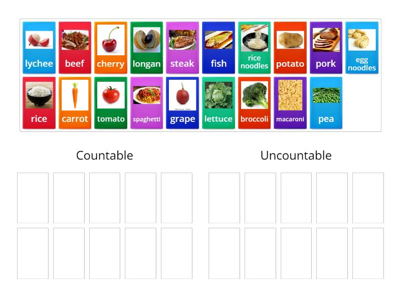 4B Unit 3 (Countable and Uncountable) - 按組排序