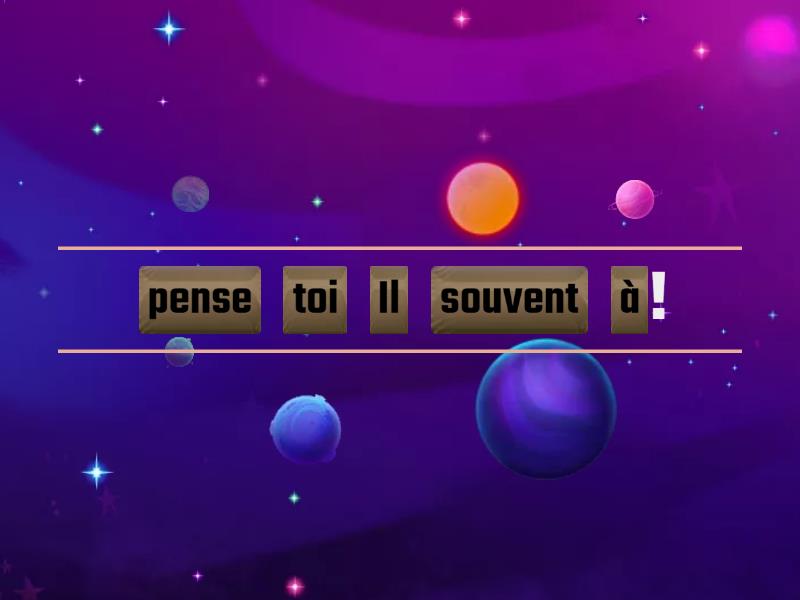 Les verbes réguliers en -er au présent - Unjumble