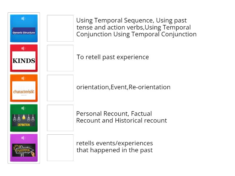 Recount Text - Une las parejas