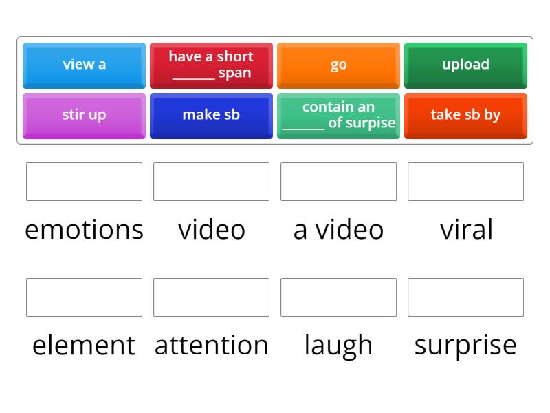Focus 3 Unit 7.2 Word collocations - Match up