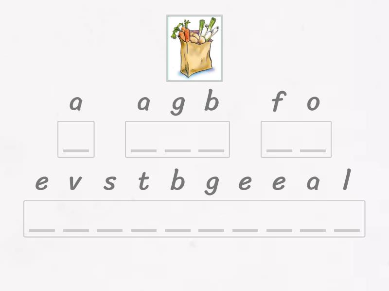 KB4 Unit 8 Containers - Anagram