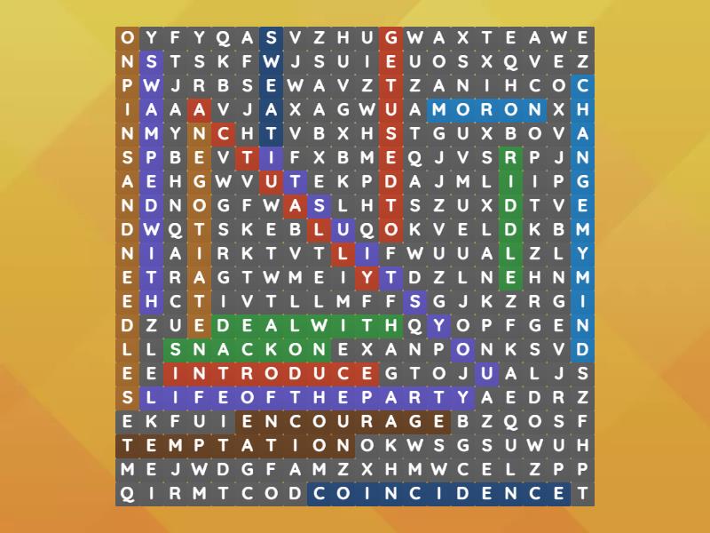 Nick 17'26 Of April - Wordsearch