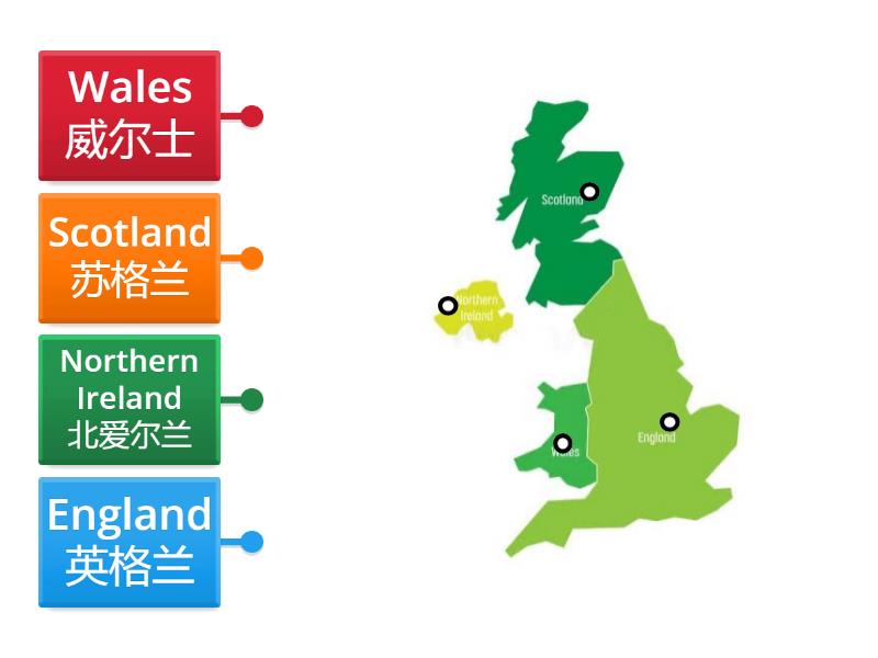 UK map - Labelled diagram