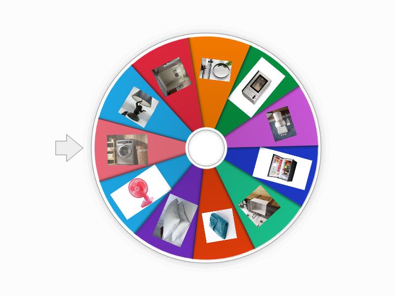 Vocabulary my house - Spin the wheel