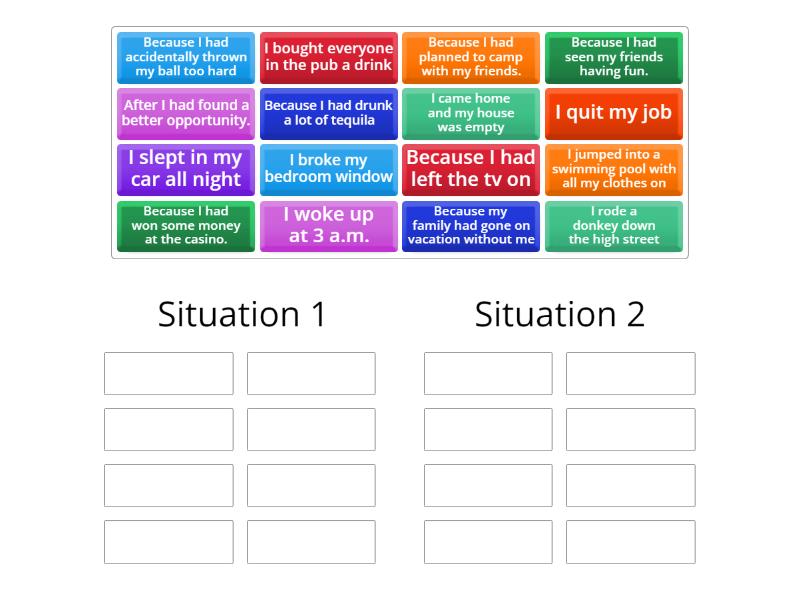 Explain the situtions - Group sort