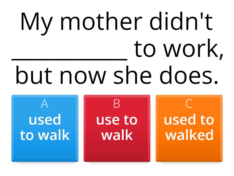 'Used to' or Past Simple Recap - Quiz