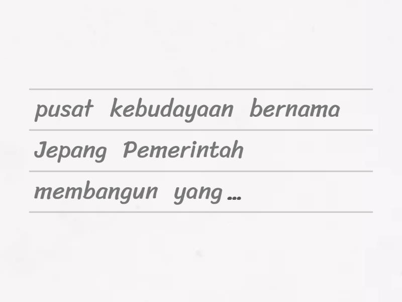 SOAL SEJARAH - Unjumble