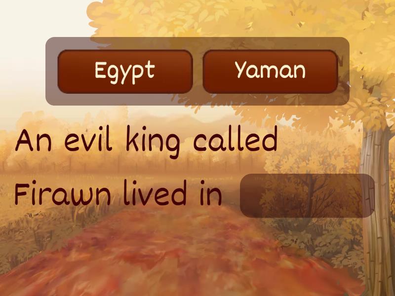 Prophet Musa - Complete the sentence