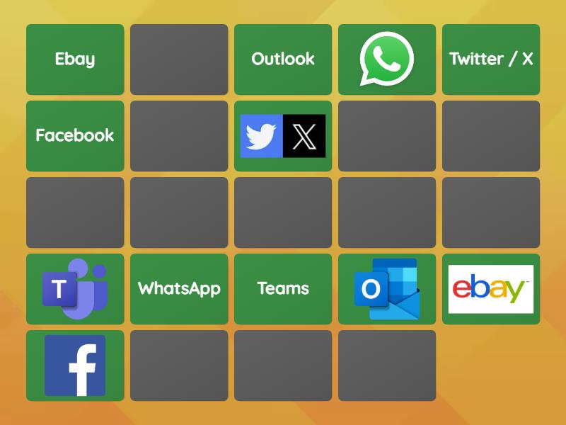 Apps and Social Media Matching - Reading - Matching pairs