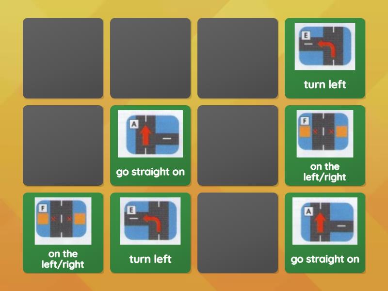 Directions - Matching pairs