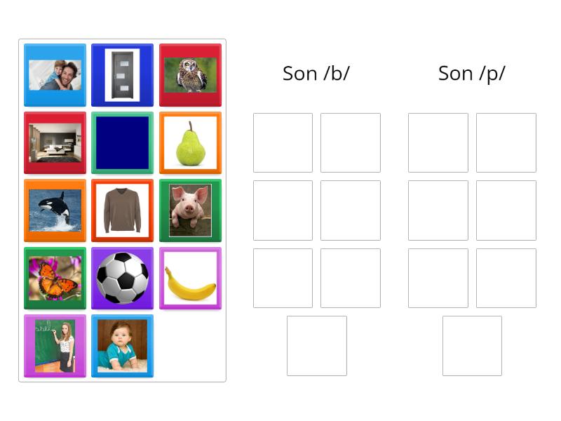 G3 - les sons b/p - Group sort