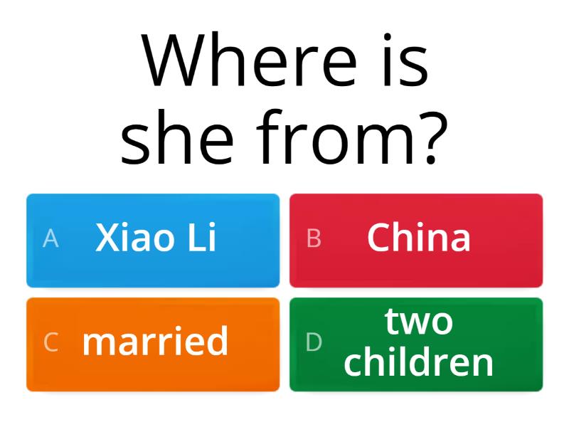 Xiao Li - Quiz