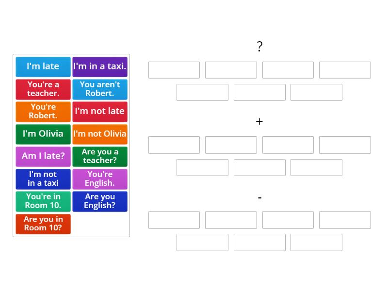 Unit 1A wkbk 1b Categorise - Group sort