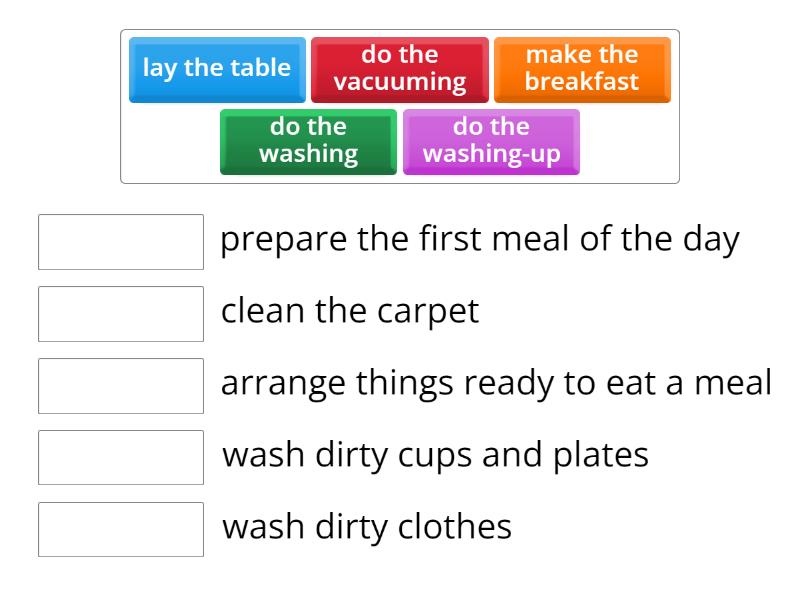 Language Revision -7th grade -Unit 6 - Match up