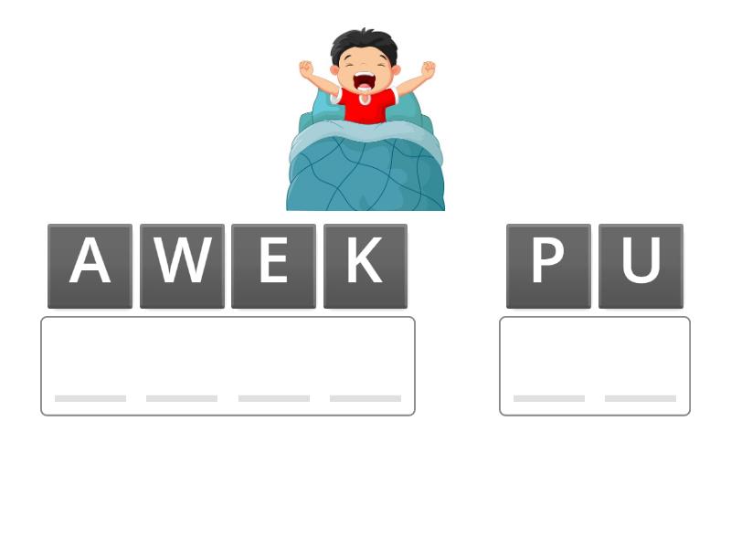 Daily Activities - Anagram