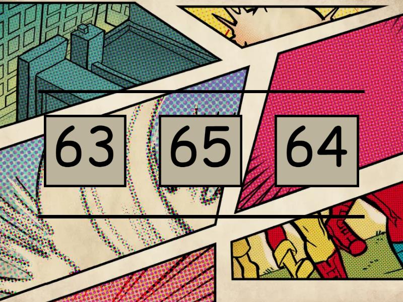 Numbers within 100: Greatest to Least - Unjumble