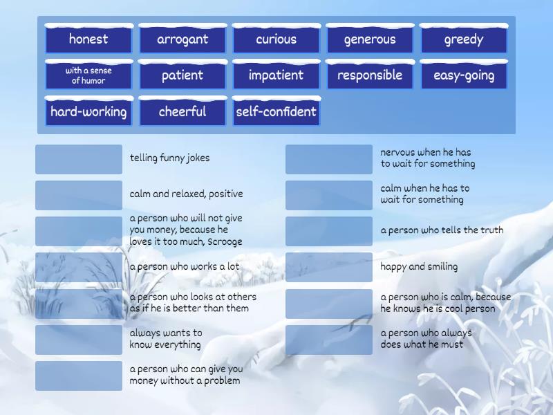 Character - Match up