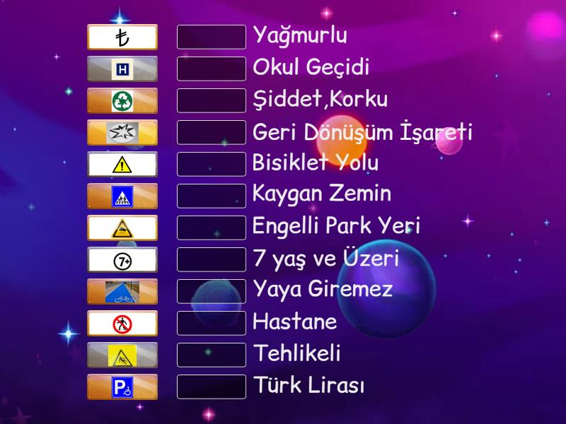 Şekil,Sembol ve İşaretler - Match up