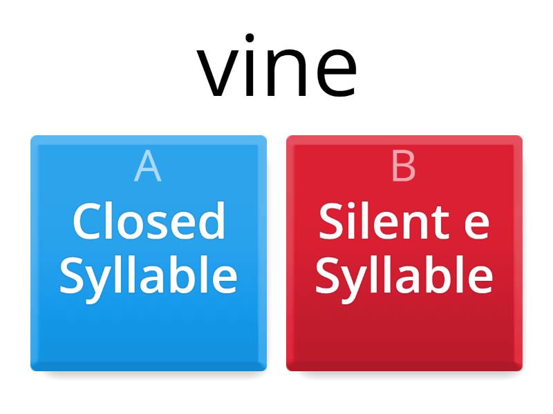 Closed vs Silent e - Quiz