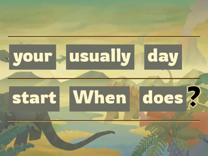 Simple Present - Unjumble