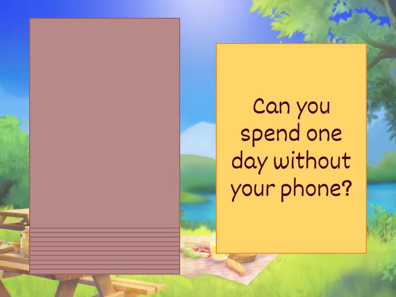 Telephone quiz - Speaking cards