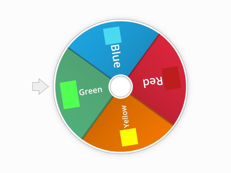4 Color Spinner - Spin the wheel