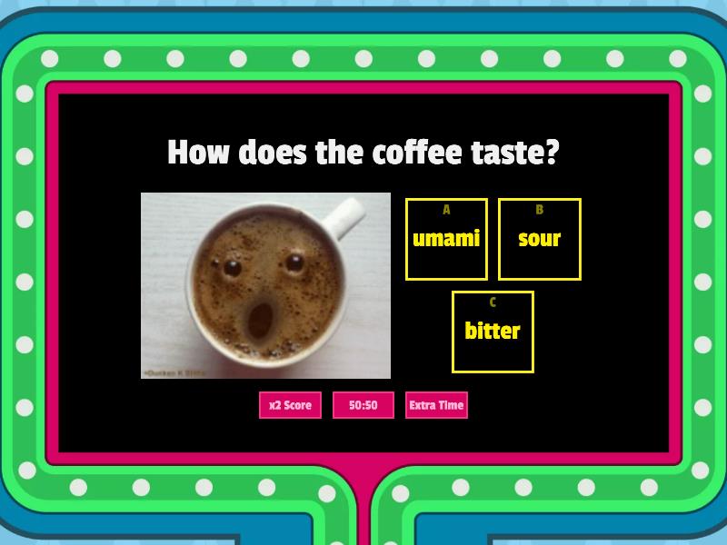 5 senses - Taste quiz - Gameshow quiz