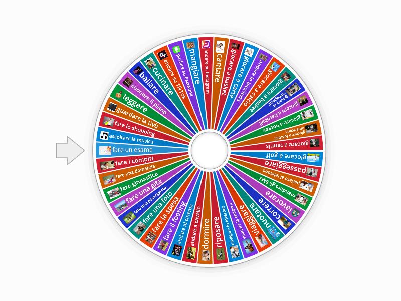Le attivita' - Q & A - Random wheel