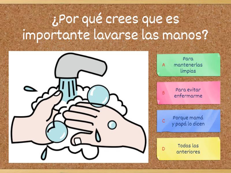 LAVADO DE MANOS Y SU IMPORTANCIA - Cuestionario