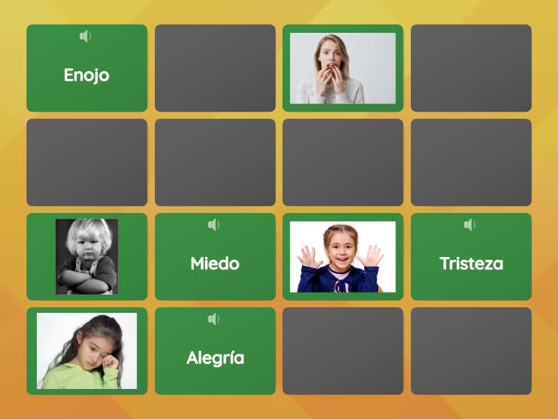 MEMORAMA DE EMOCIONES - Matching pairs