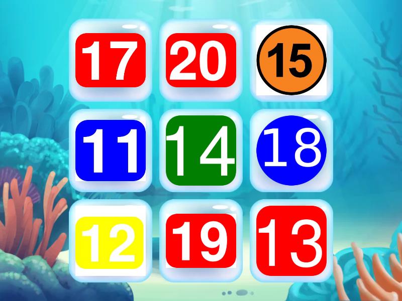 count to : - Flip tiles