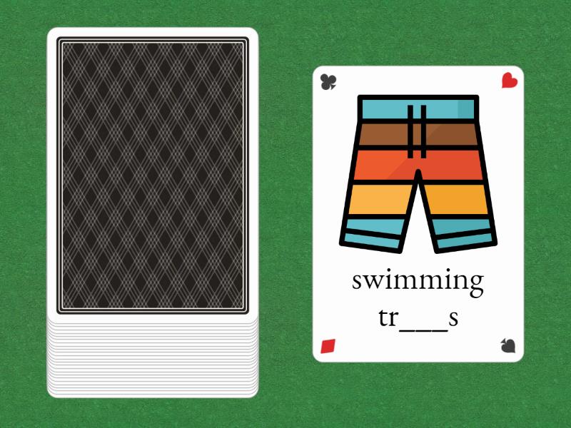 Clothes - Speaking cards