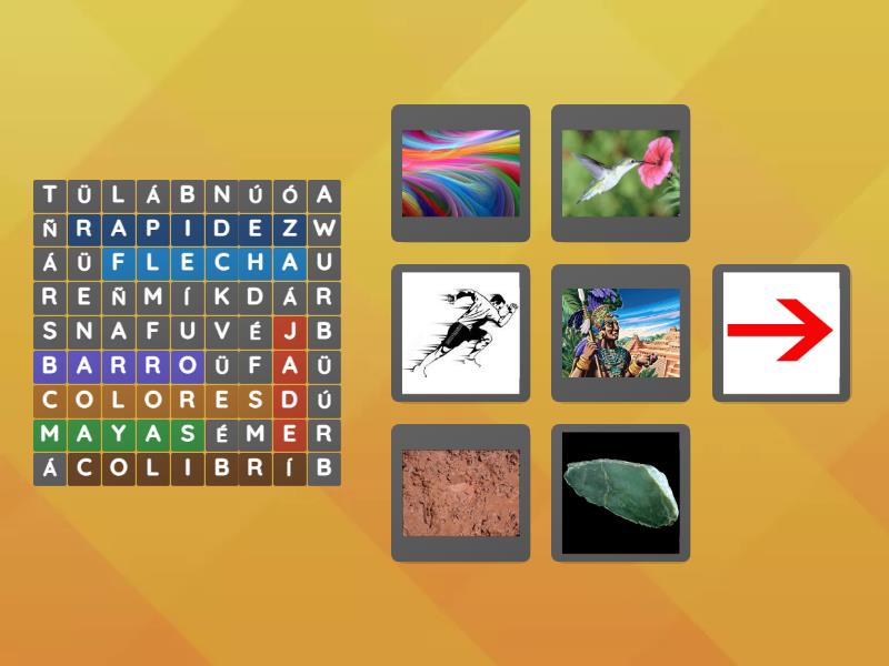 - Leyenda colibrí - Sopa de letras