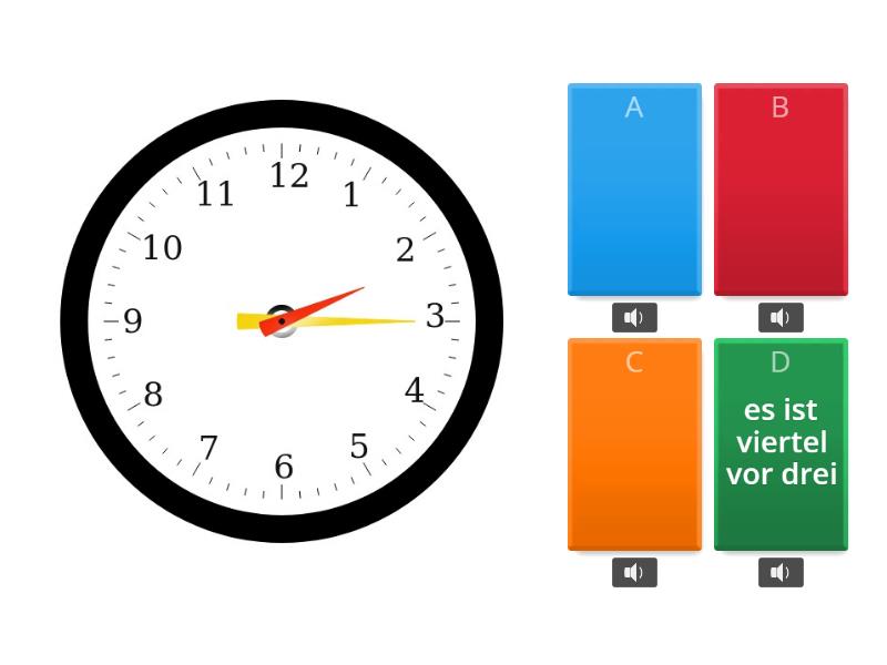 Wie viel Uhr ist es? - Quiz