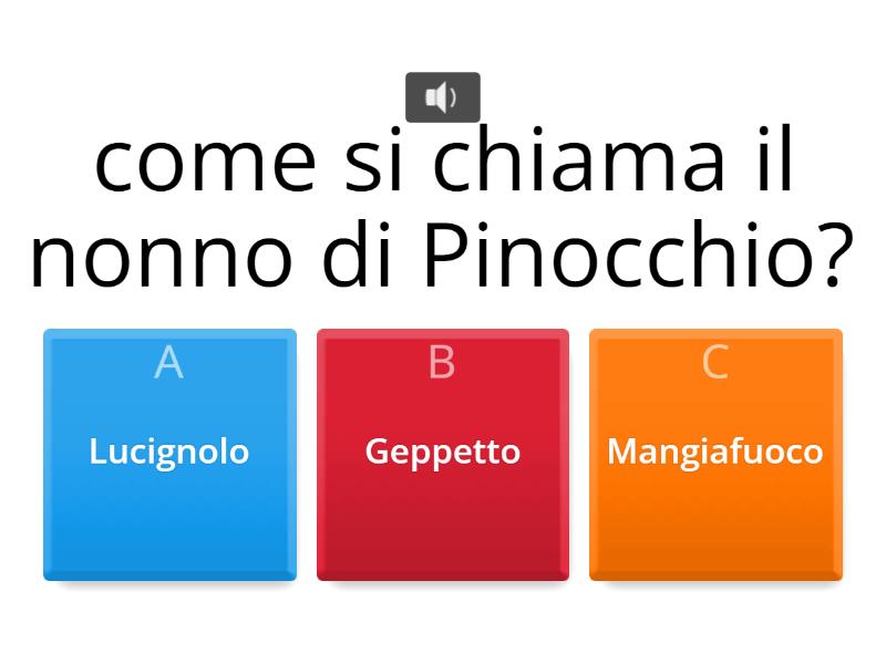 Pinocchio - Quiz