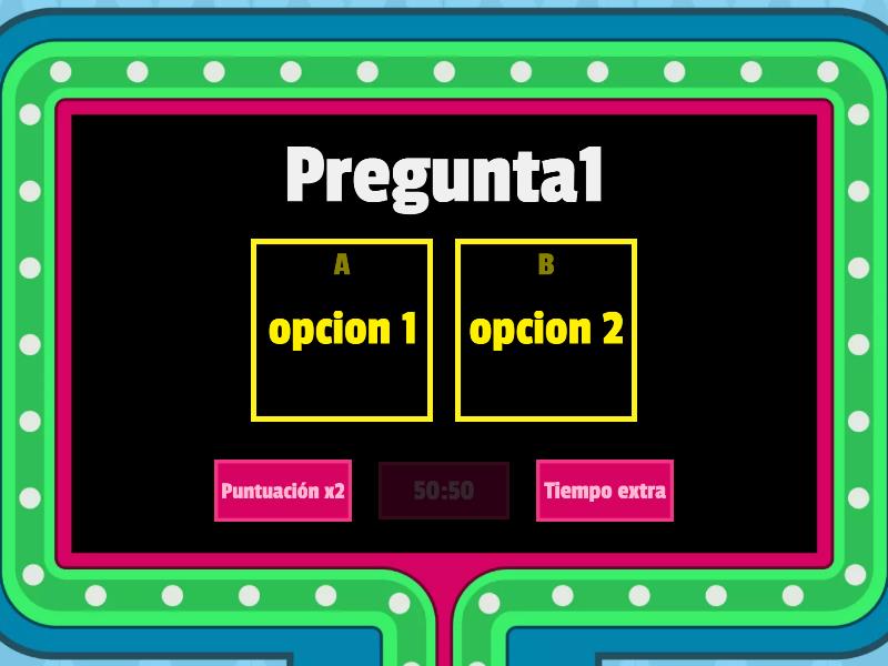 Concurso de preguntas de prueba - Gameshow quiz