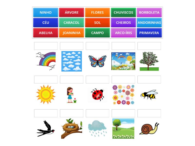 PRIMAVERA - vocabulário - Associação